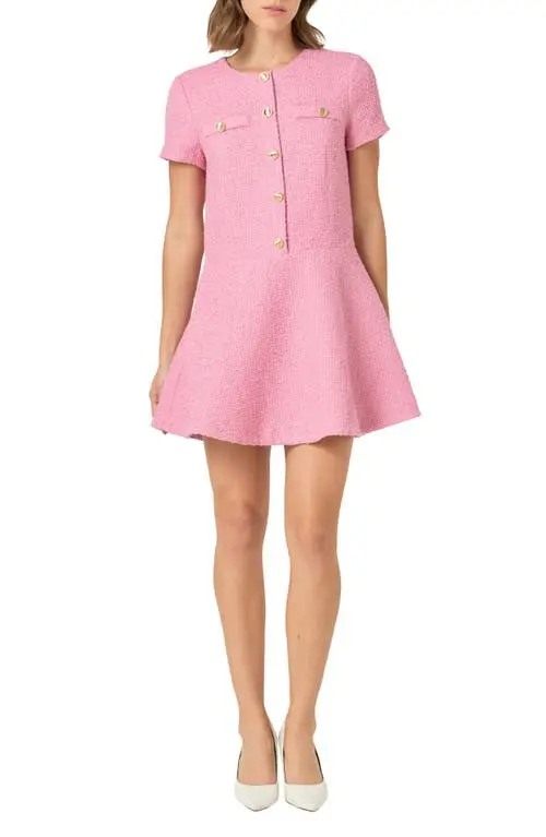 Endless Rose Tweed A-line Mini Dress