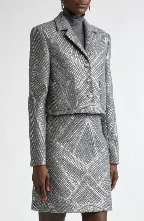 St. John Sequin Embellished Jacket