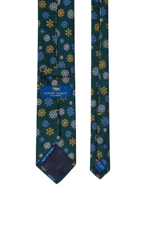 Robert Talbott Snowflake Necktie - Green