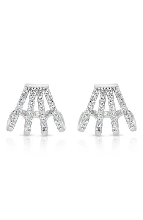 Ettika Angel Wings Drop Earrings - Silver