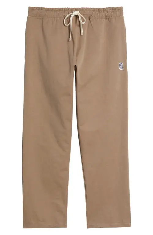 STANDARD ISSUE Pd Cotton Blend Drawstring Slacker Pants - Suede