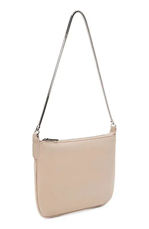 Mango Slim Canvas Bag With Chain Handle