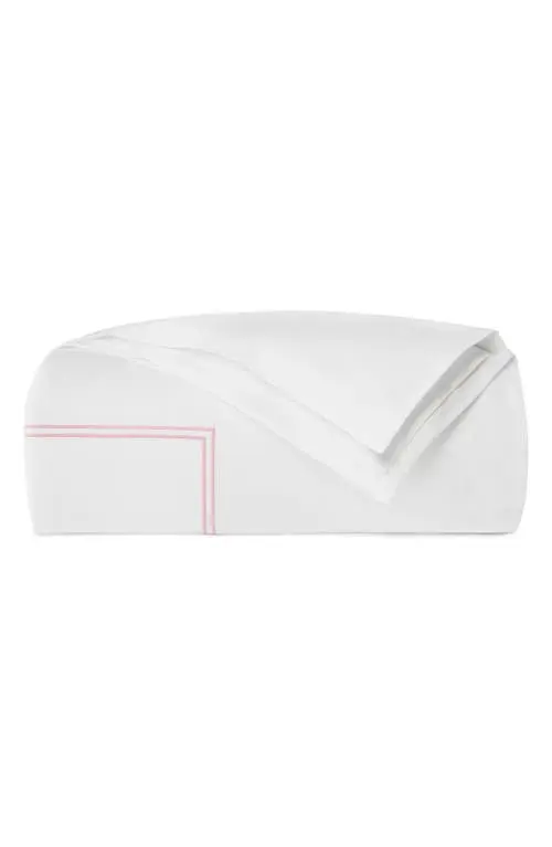 SFERRA Grande Hotel Duvet Cover - White/pink