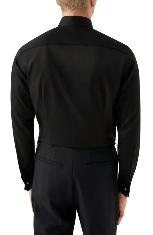 Eton Contemporary Fit Twill Fly Front Dress Shirt