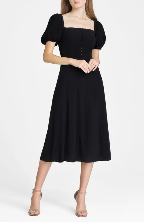 knee length dresses for ladies Chic Fall Vibe Ditsy Floral Corset Midi Dress main image 1