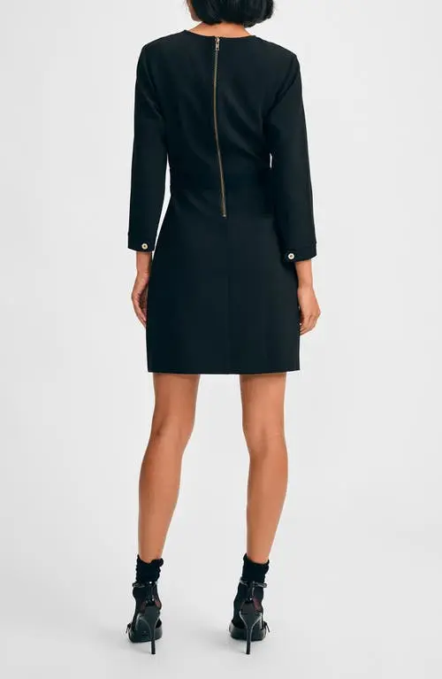 Isaac Mizrahi New York Crepe Sheath Dress - Black | Editorialist