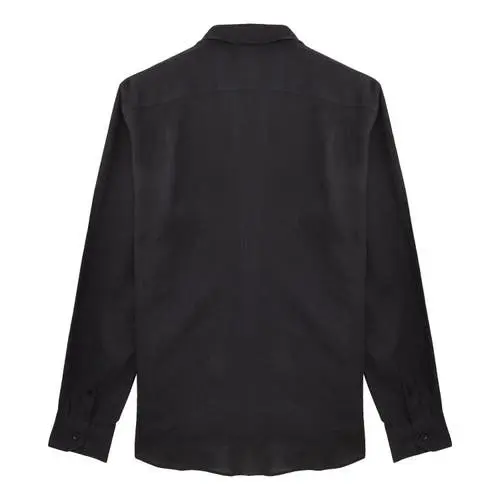 Vilebrequin Linen Solid Shirt - Noir