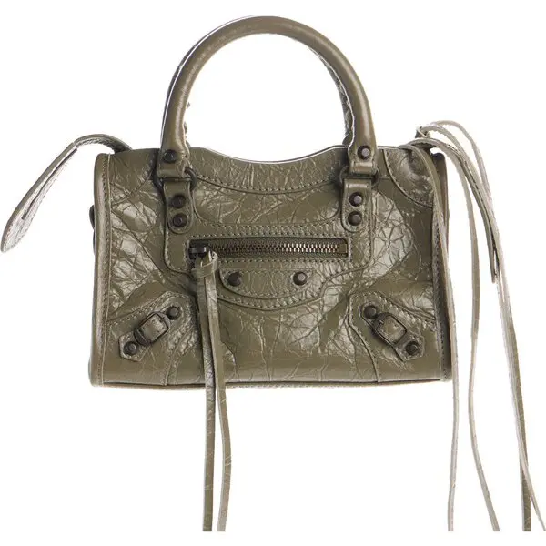 Balenciaga Small Le City Satchel - 3258 Army Green