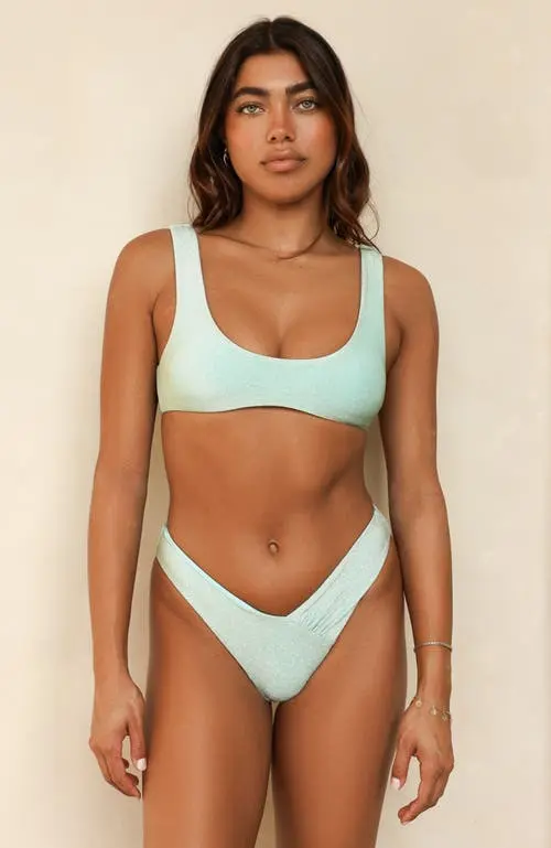 DIPPIN DAISY'S Sunny Bralette Bikini Top - Bleached Aqua