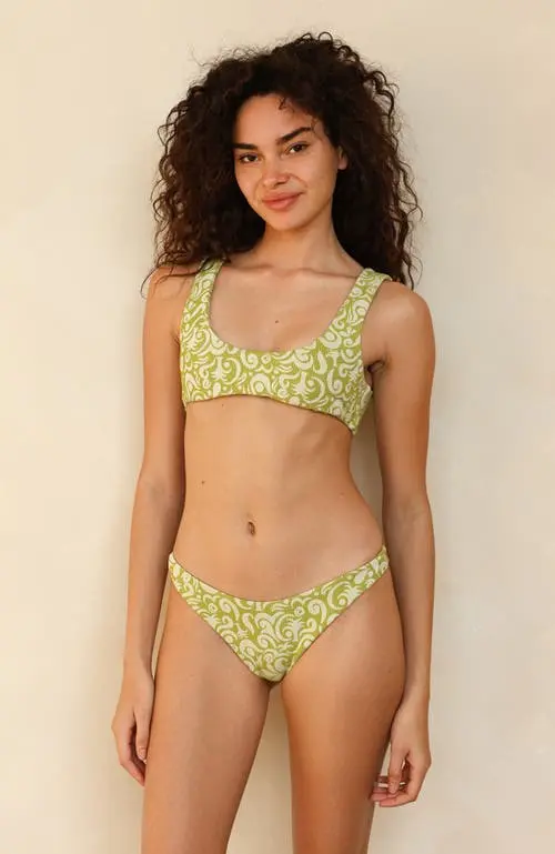 DIPPIN DAISY'S Sunny Bralette Bikini Top - Twin Fin Matcha