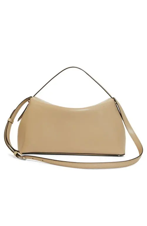 TOTEME T-lock Top Handle Leather Shoulder Bag - Fawn