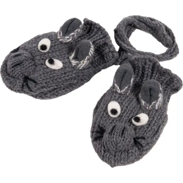 NIRVANNA DESIGNS Squirrel Mittens - Grey