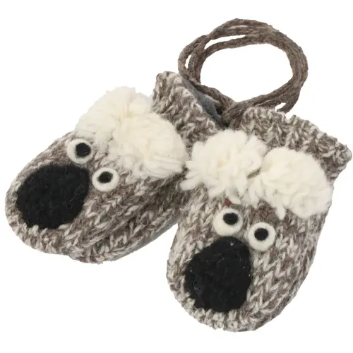 NIRVANNA DESIGNS Koala Mittens - Grey