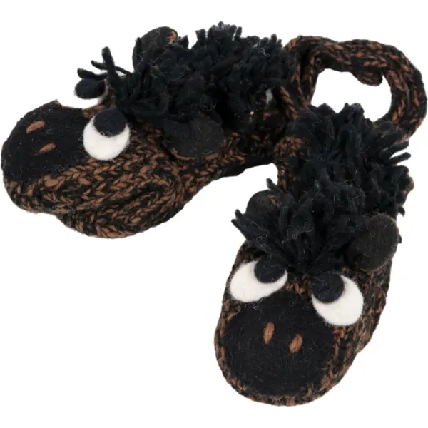 NIRVANNA DESIGNS Horse1 Mittens - Brown