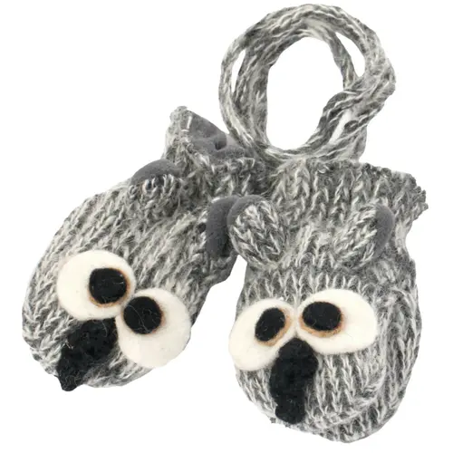 NIRVANNA DESIGNS Owl3 Mittens - Grey