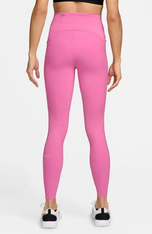 Nike Swift High-Waisted Pocket 7/8 Running Leggings Playful Pink