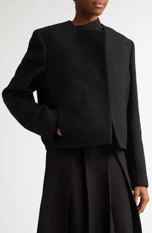 TOTEME Asymmetric Bouclé Crop Jacket