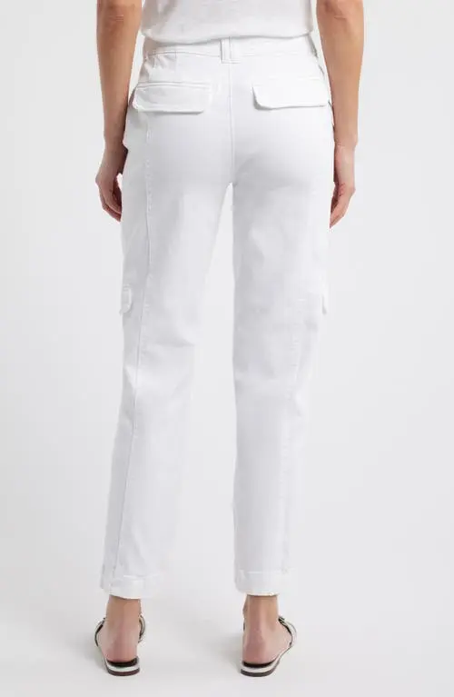 Wit & Wisdom Ab'solution High Waist Cargo Pants - Optic White