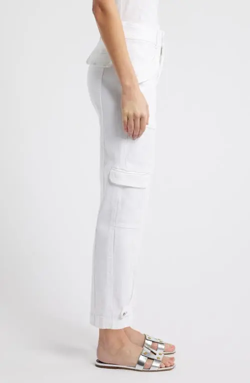 Wit & Wisdom Ab'solution High Waist Cargo Pants - Optic White
