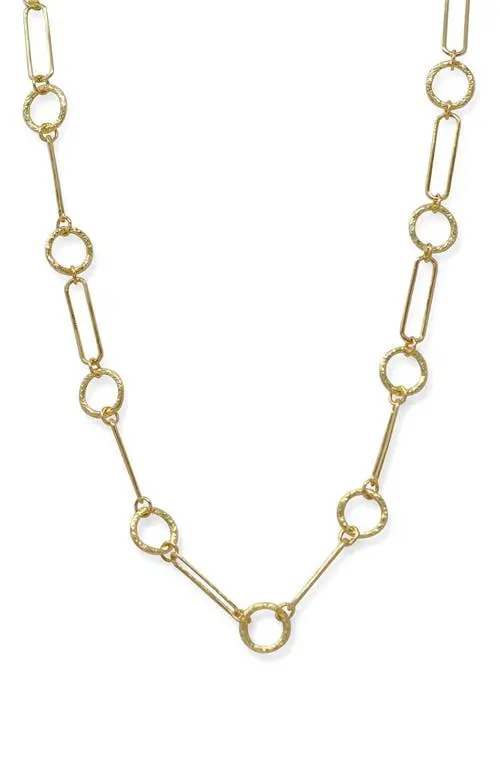Armenta Textured Link Necklace - Gold