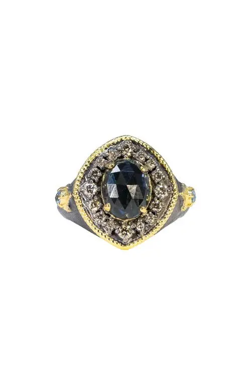 Armenta London Topaz Statement Ring - Blue