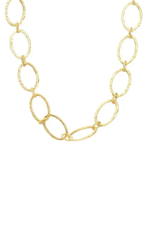 Armenta Textured Link Necklace - Gold