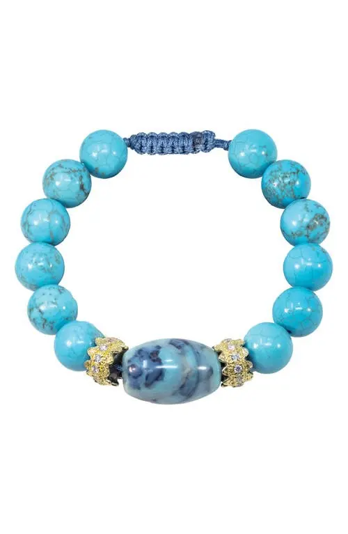 Armenta Blue Magnesite Beaded Bracelet - Turquoise