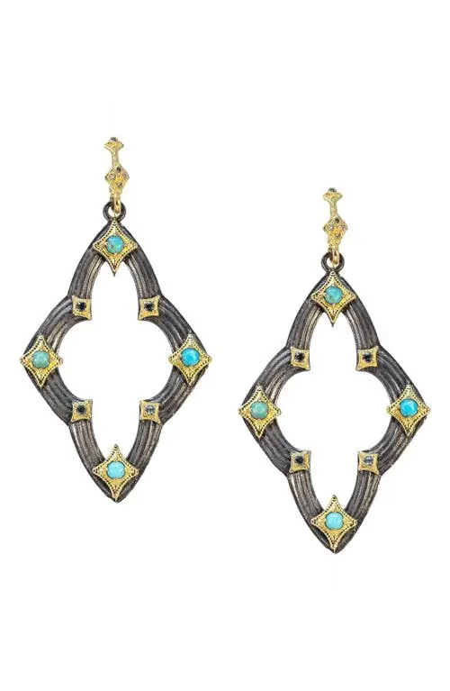 Armenta Crivelli Turquoise Drop Earrings - Blue