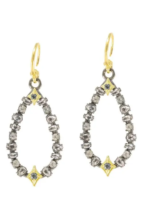 Armenta Spinel & Morganite Drop Earrings - Silver/ Gold