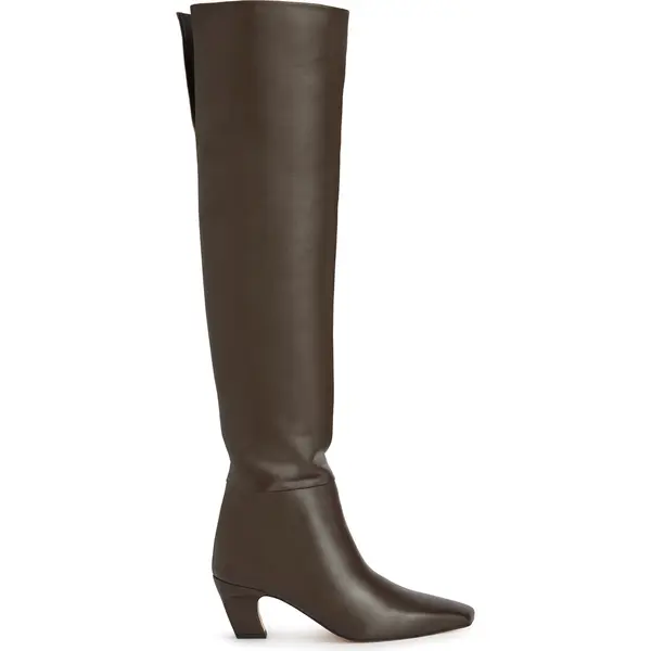 NEIL J. RODGERS Meg Over The Knee Boots - Brown Nappa
