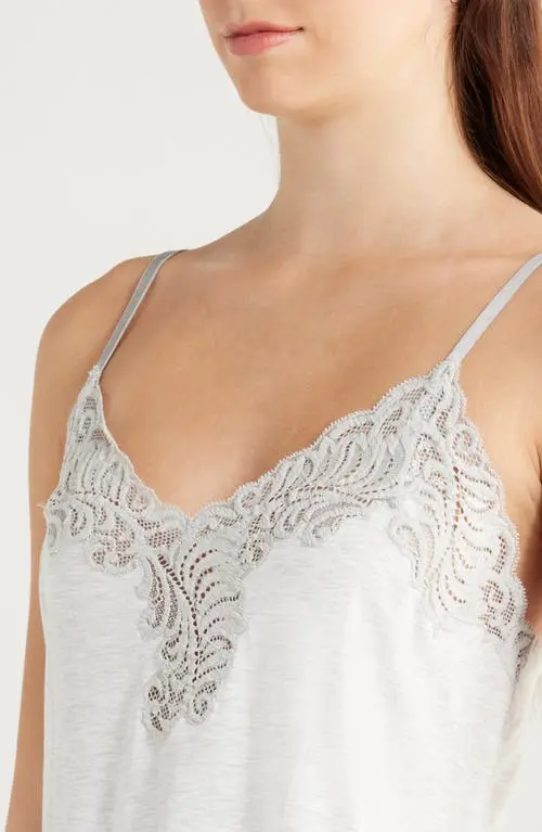 Natori Essentials Lace Trim Jersey Pajamas - Lhg