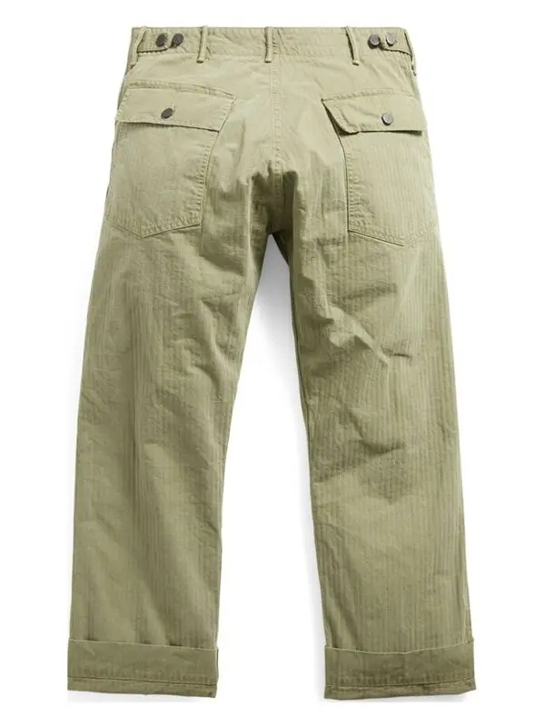 Ralph Lauren Striped Straight-leg Cotton Trousers