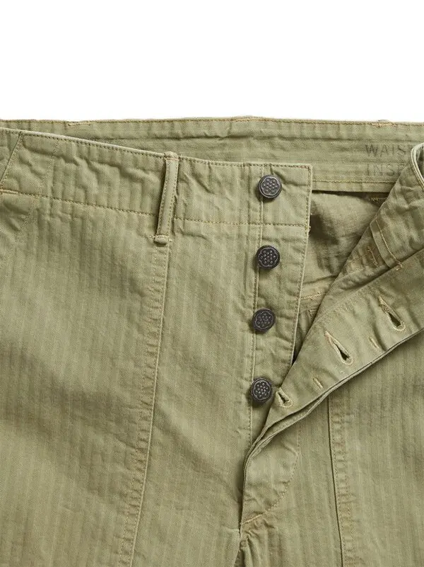 Ralph Lauren Striped Straight-leg Cotton Trousers