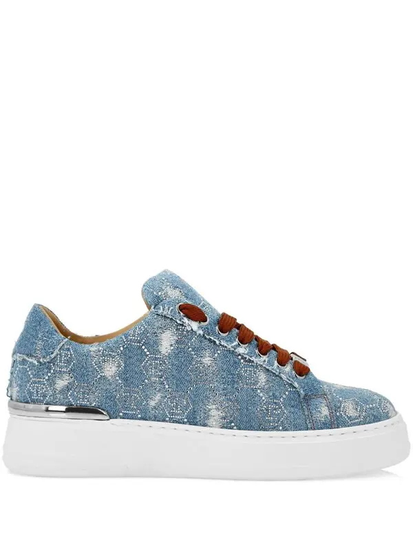 Philipp Plein Monogram Strass Sneakers