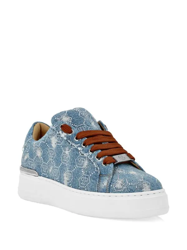 Philipp Plein Monogram Strass Sneakers