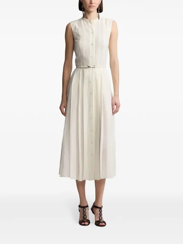 strapless open back dress Embellished Pleated Halter Dress Large / Lavender main image 1
