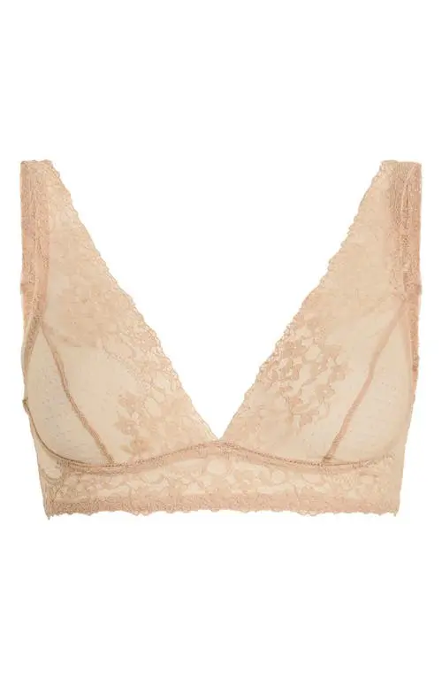 Commando Double Take Lace Bralette - Beige