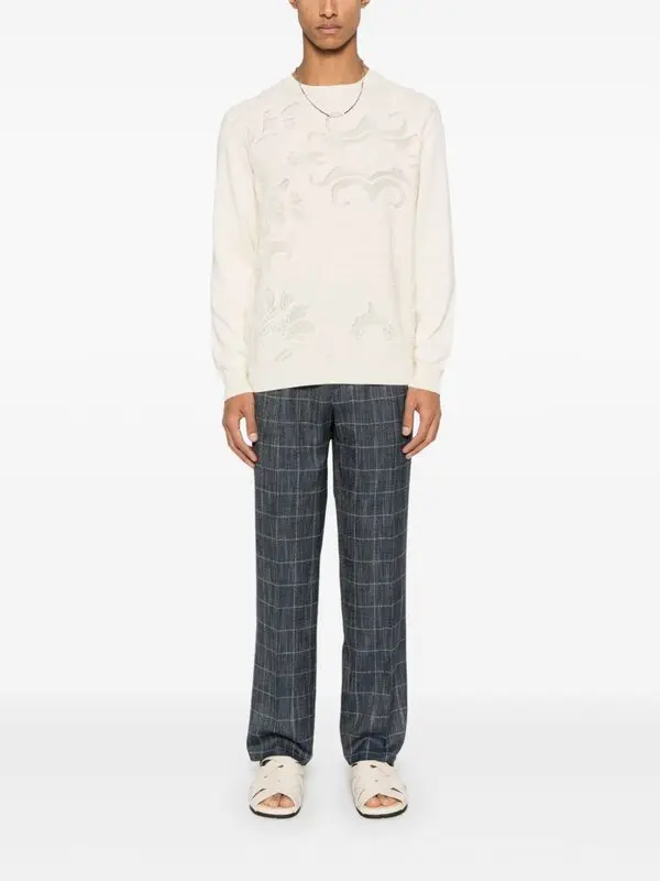 Etro Patterned Jacquard Sweater - Neutrals