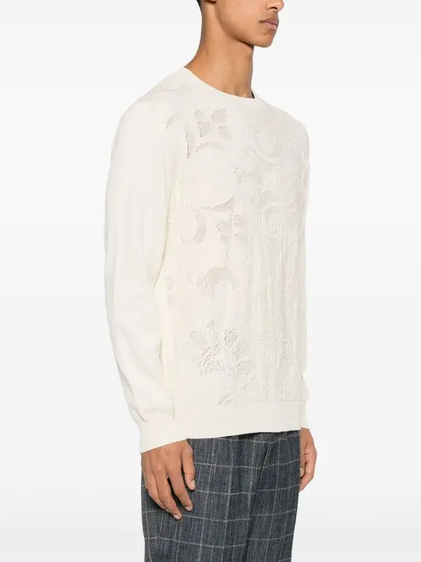 Etro Patterned Jacquard Sweater - Neutrals