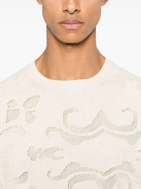 Etro Patterned Jacquard Sweater - Neutrals