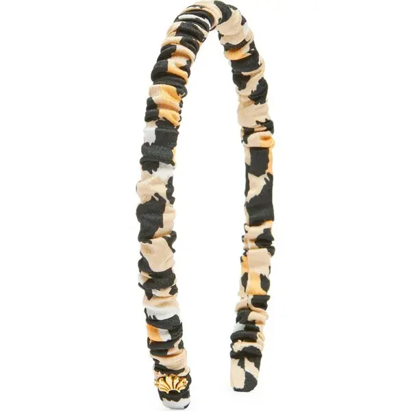Lele Sadoughi Jessie Silk Blend Headband - Leopard