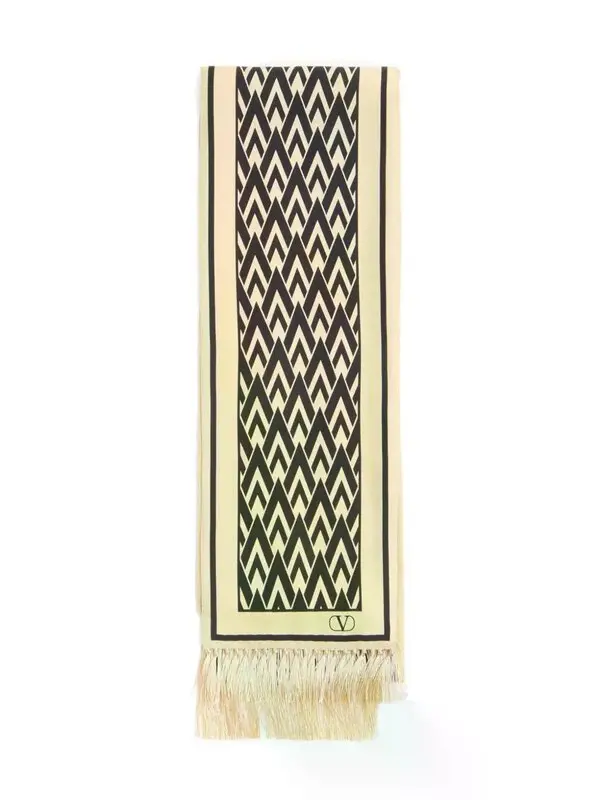 Valentino Garavani Toute La V Bandeau Scarf - Neutrals