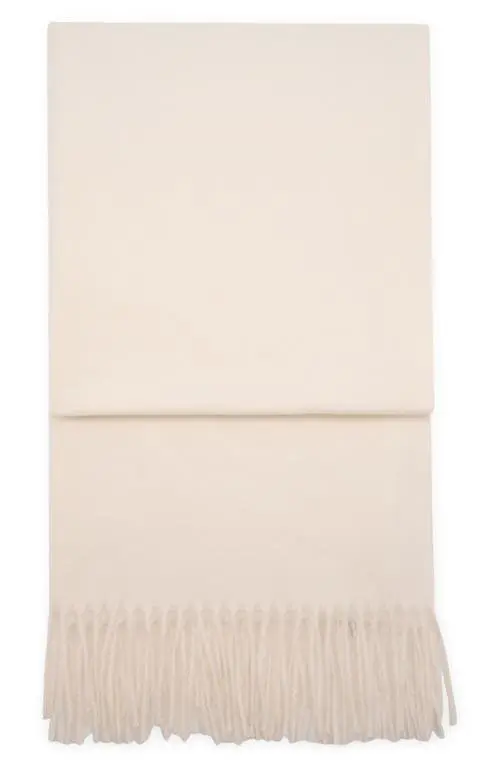 Mango Fringed Scarf - Ecru