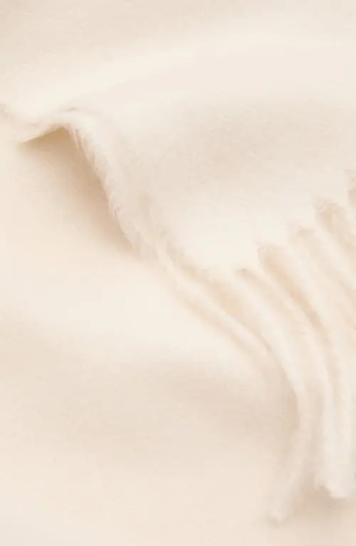 Mango Fringed Scarf - Ecru