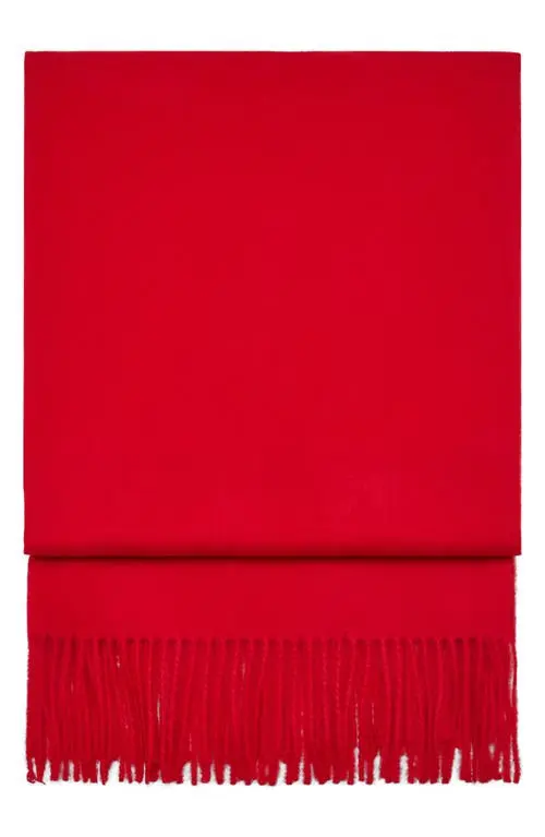 Mango Fringed Scarf - Red