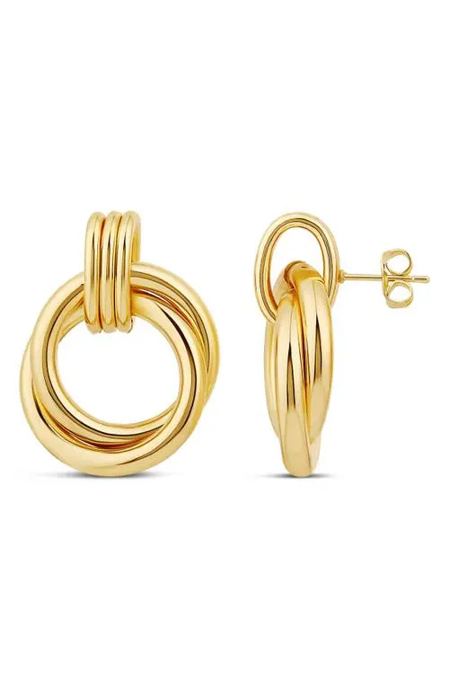 SHYMI Twisted Loop Drop Earrings - Gold