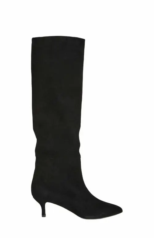 NEIL J. RODGERS Eva Slouch Boots - Black Suede