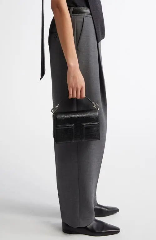 TOTEME Mini T-flap Lizard Embossed Bag