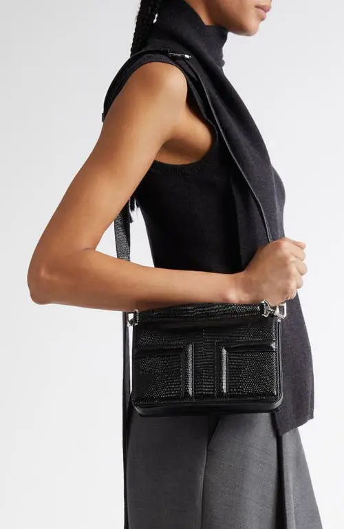 TOTEME Mini T-flap Lizard Embossed Bag