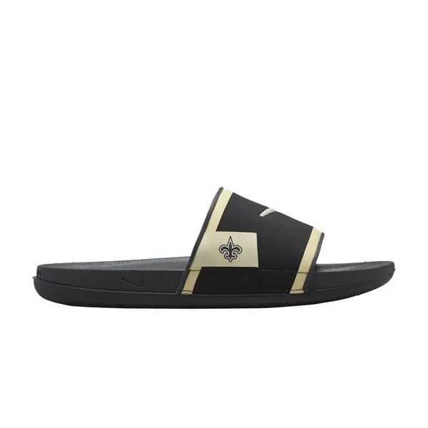 Nike Nfl X Offcourt Slide 'new Orleans Saints - Black